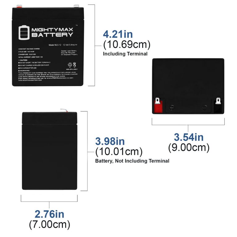 12V 5AH SLA Replacement Battery for OneAC ON400 - MightyMaxBattery