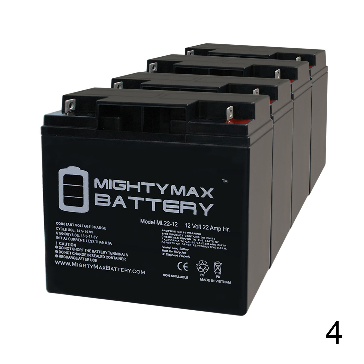 12V 22AH SLA Battery Replacement For E Wheels EW 36 MightyMaxBattery 12V 22AH SLA Battery Replacement For E Wheels EW 36 MightyMaxBattery