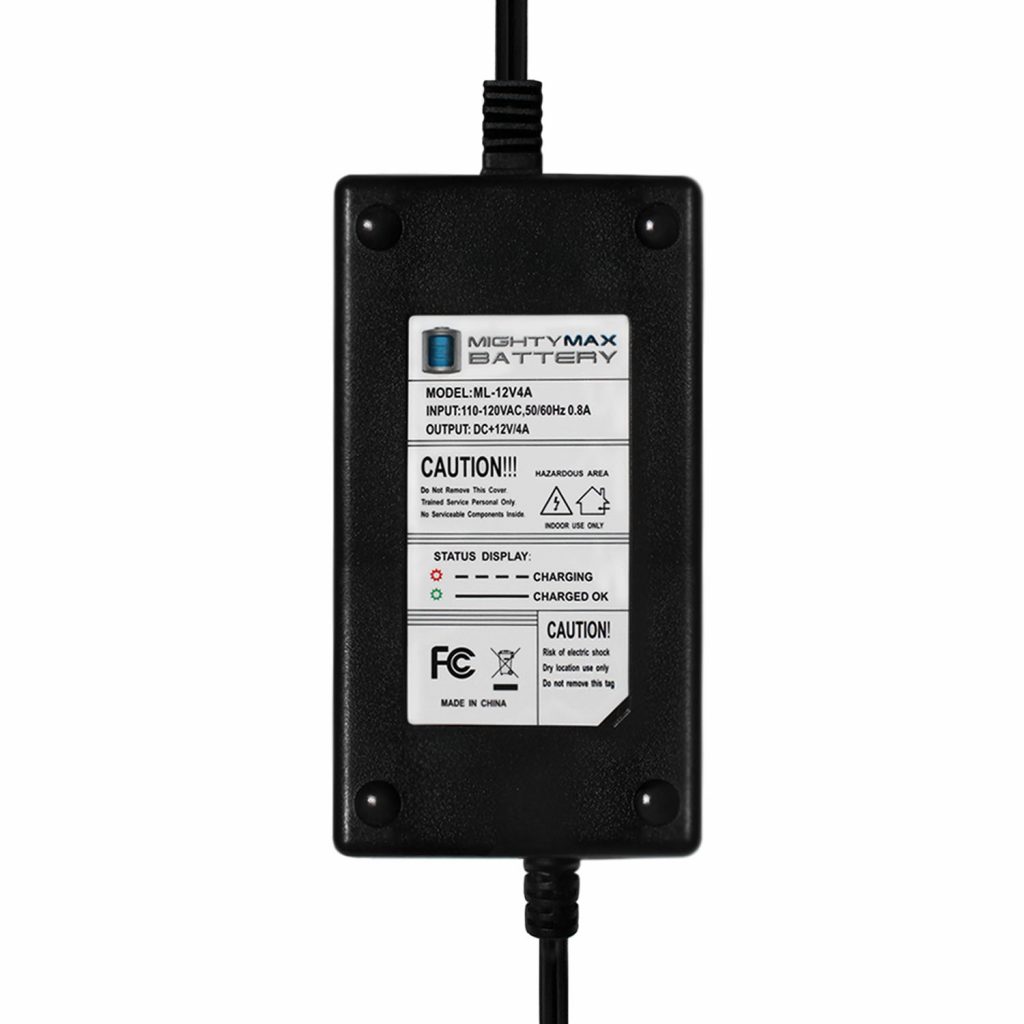 12 Volt 4 Amp SLA Battery Charger and Maintainer - MightyMaxBattery