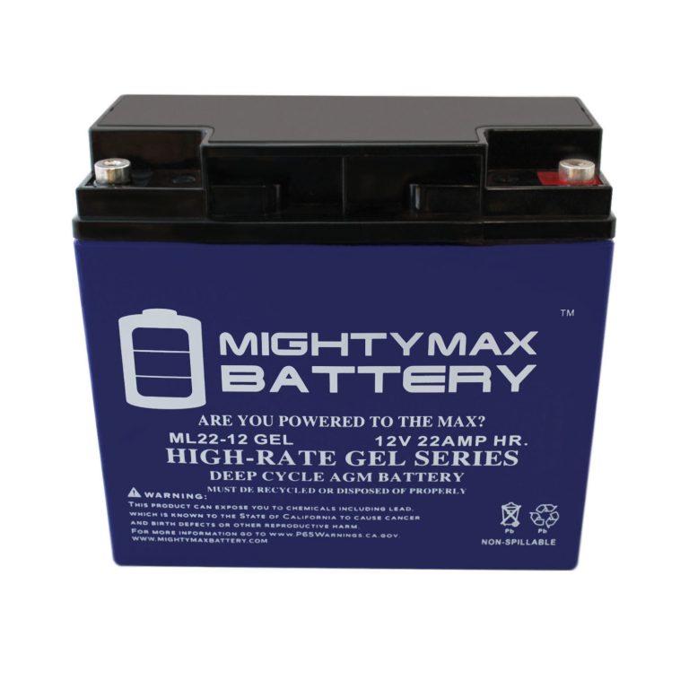 12V 22AH GEL Replacement Battery for SEL CB19-12 - MightyMaxBattery