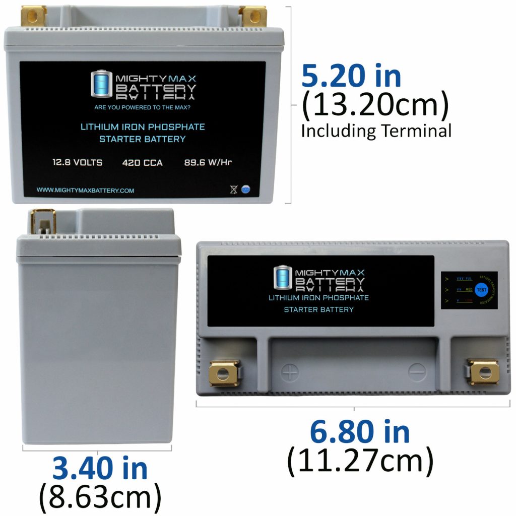 YTX20-BS Lithium Replacement Battery compatible with Harley Sportster ...