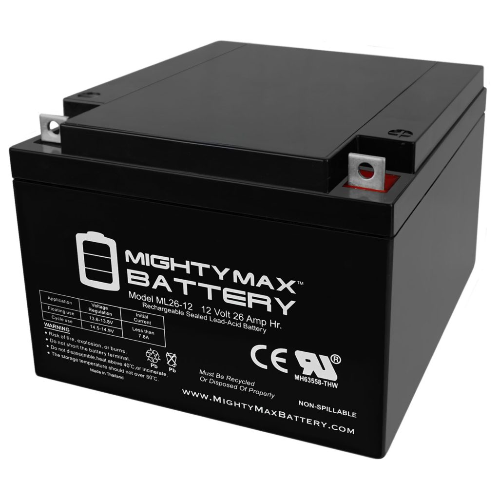 ML-U1-CCAHR 12V 320CCA Battery for Kubota ZG222 Turf Tractor Mower ...