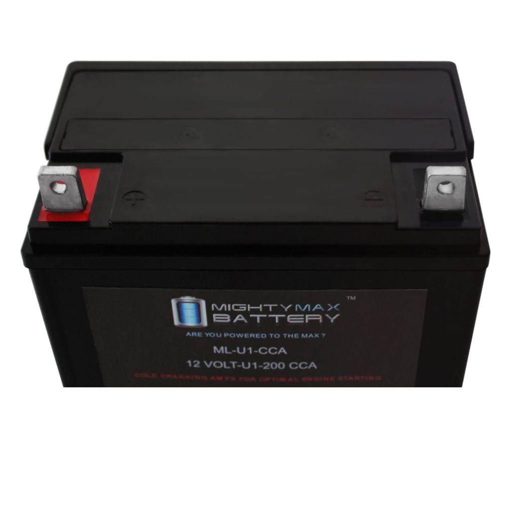ML-U1-CCA -12 Volt, 200 CCA, Nut and Bolt (NB) Terminal, Rechargeable ...