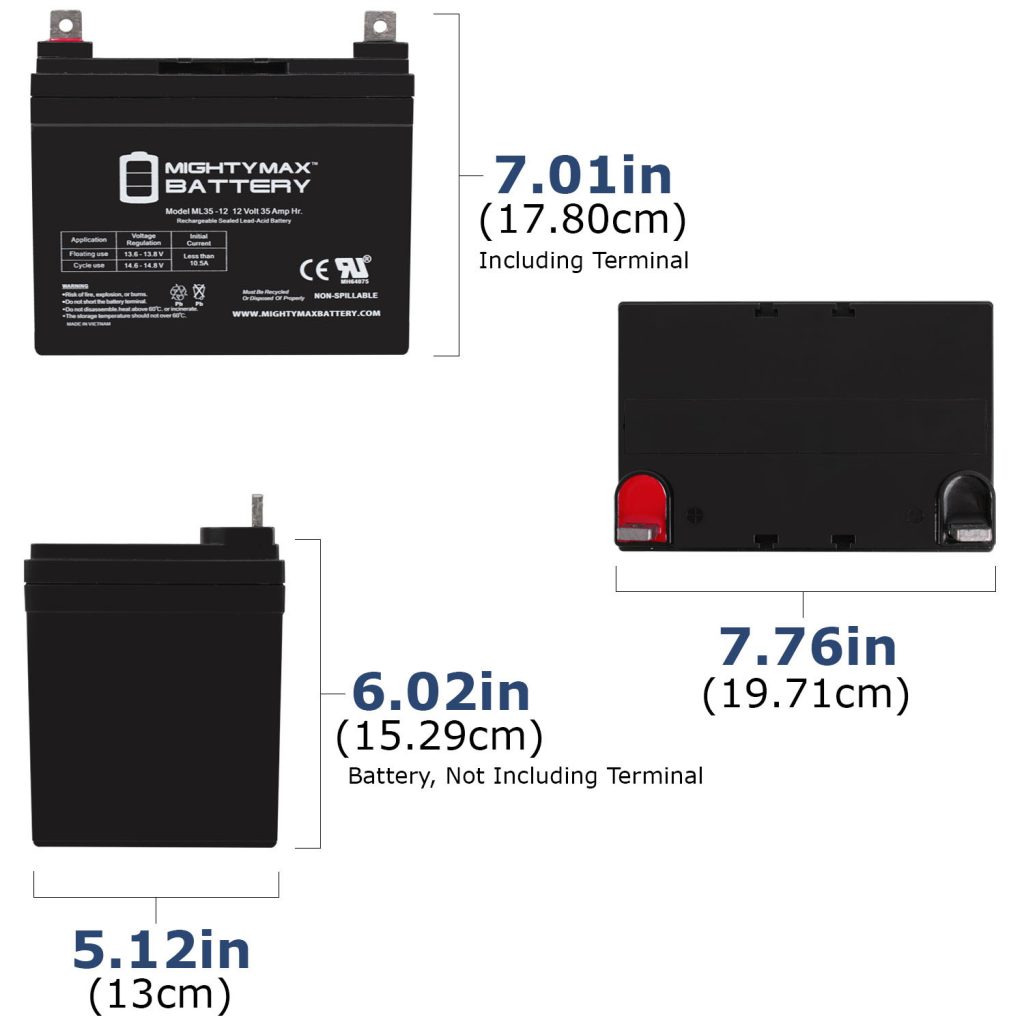 12V 35AH SLA Replacement Battery for John Deere TY25221A - MightyMaxBattery