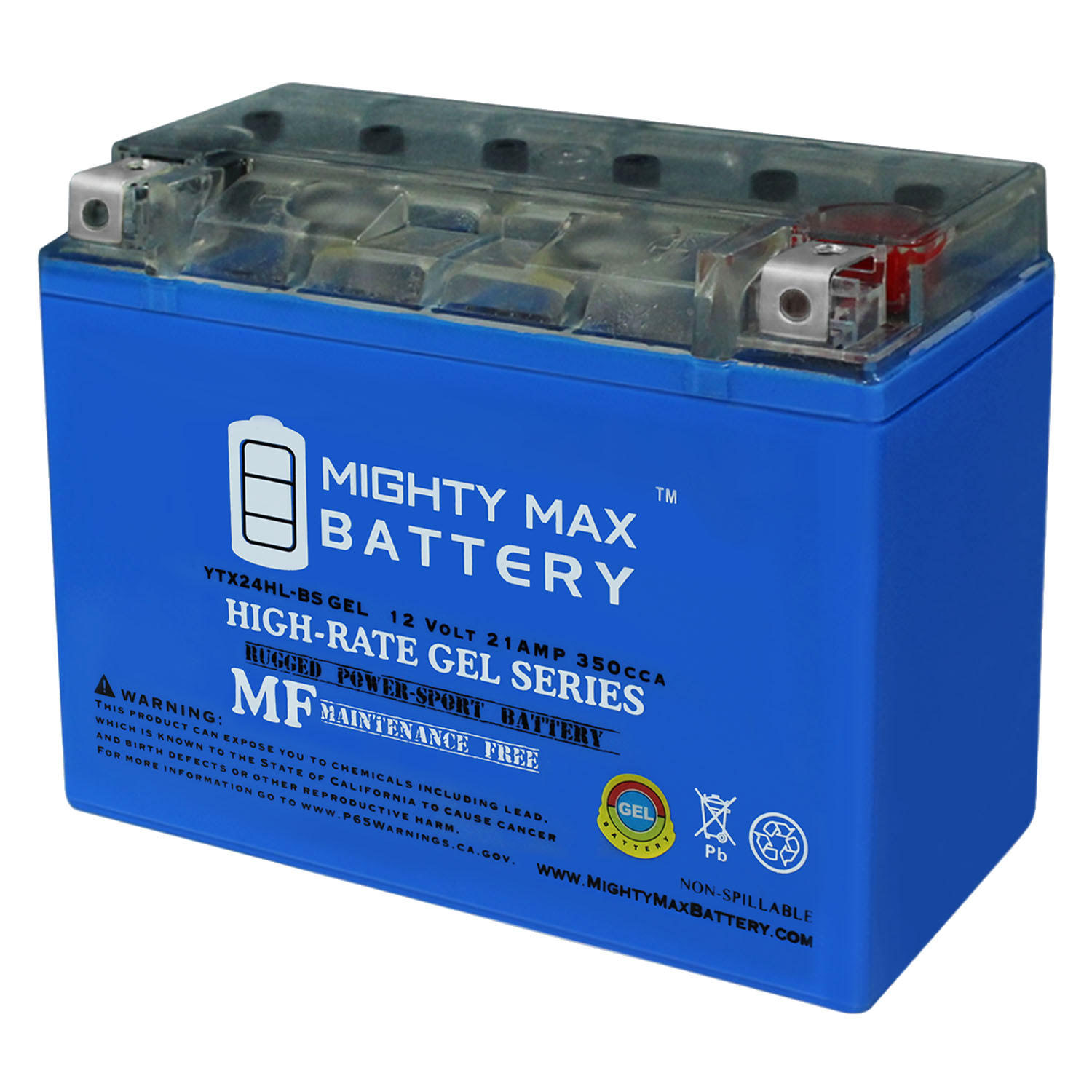 YB16CL-B -12 Volt 19 AH, 250 CCA, Rechargeable Maintenance Free SLA AGM ...