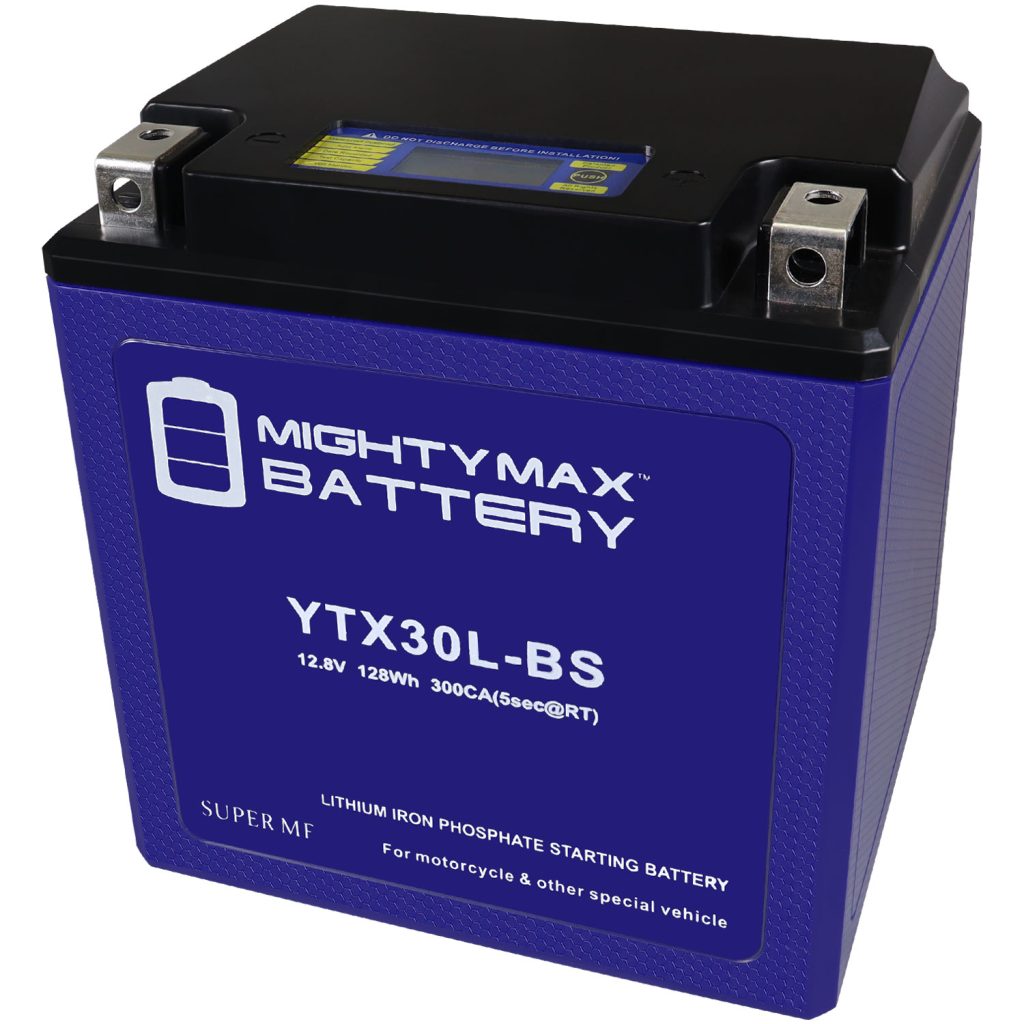 Mighty Max Battery YTX30L-BSLIFEPO4 - 12 Volt 30 AH, 450 CCA, Lithium ...