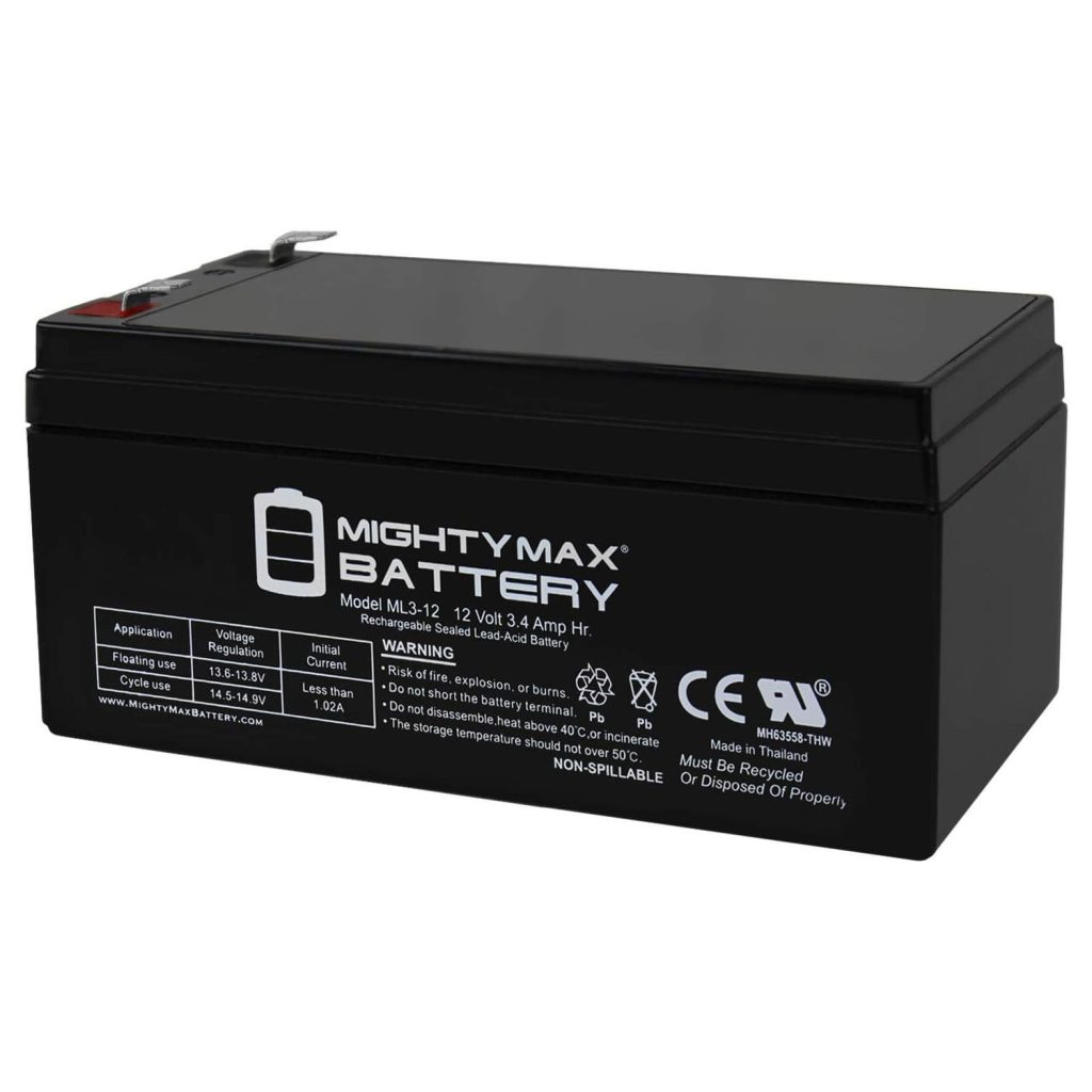 Mighty Max Battery ML15-12 - 12 Volt 15 AH, F2 Terminal, Rechargeable ...