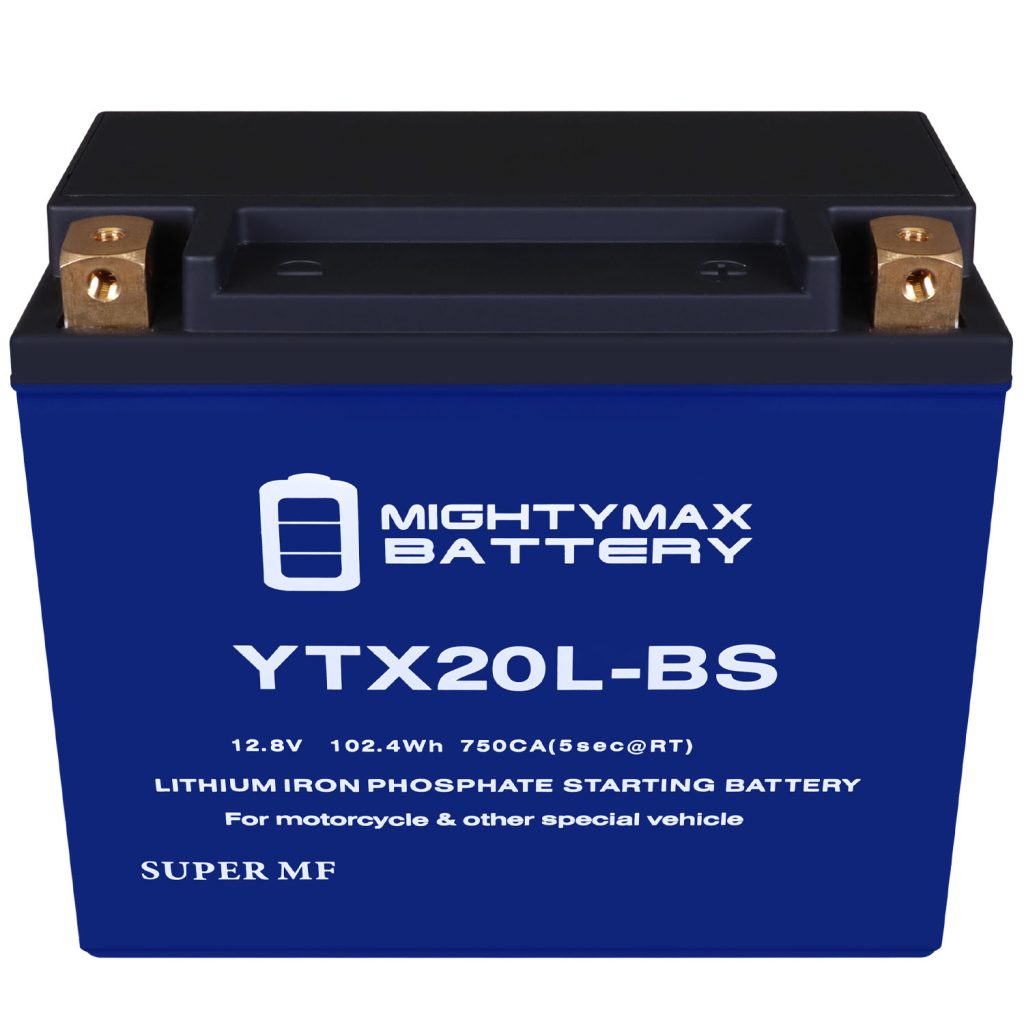 Mighty Max Battery YTX20L-BS LIFEPO4 - 12 Volt 18 AH, 570 CCA, Lithium ...