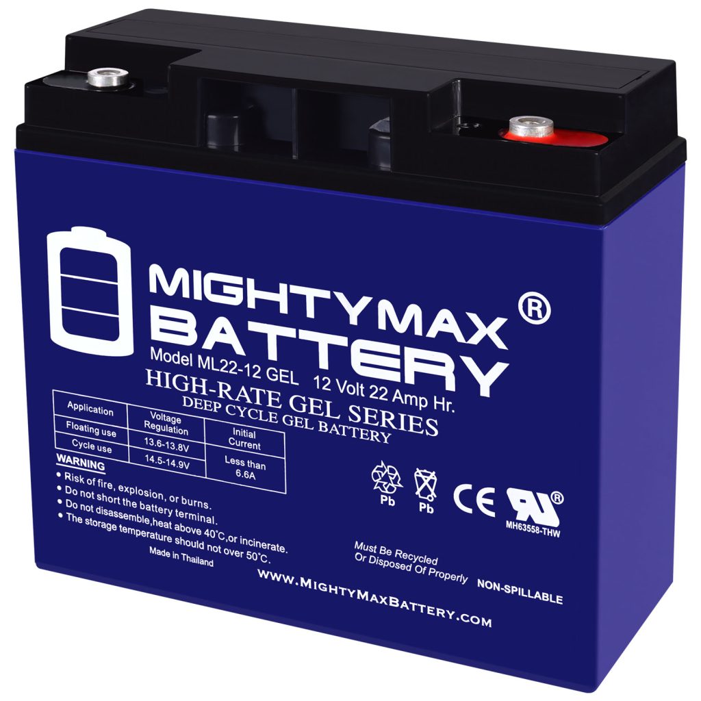 ML12-12 - 12 Volt 12 AH SLA Battery Brand Product, Black - MightyMaxBattery