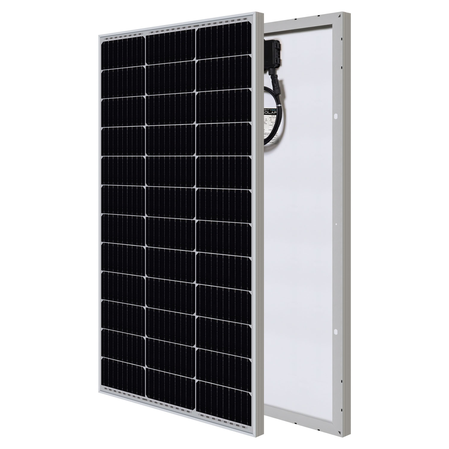 100 Watt 12 Volt, 9BB High Efficiency Monocrystalline Solar Panel With ...