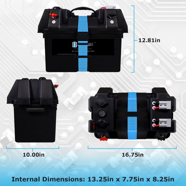 Trolling Motor Smart Battery Box Power Center for 12V Batteries Group ...