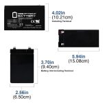 ML9-12 - 12 Volt 9 AH, F2 Terminal, Rechargeable SLA AGM Battery ...