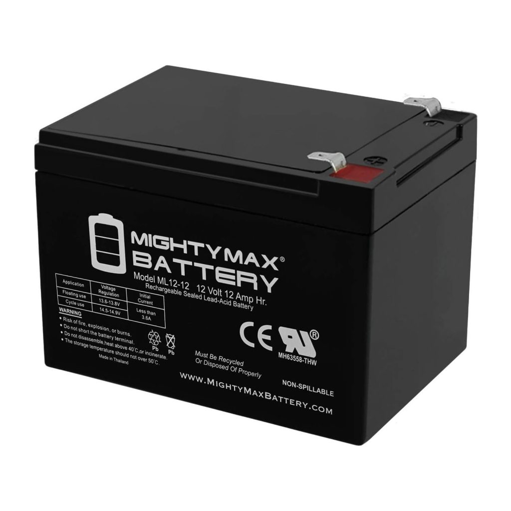 ML-U1-CCAHR -12 Volt, 320 CCA, Nut and Bolt (NB) Terminal, Rechargeable ...